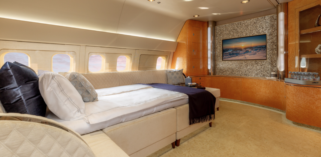 The Opulent Interior of our Boeing 767 Private Jet Charter - Sentinel ...