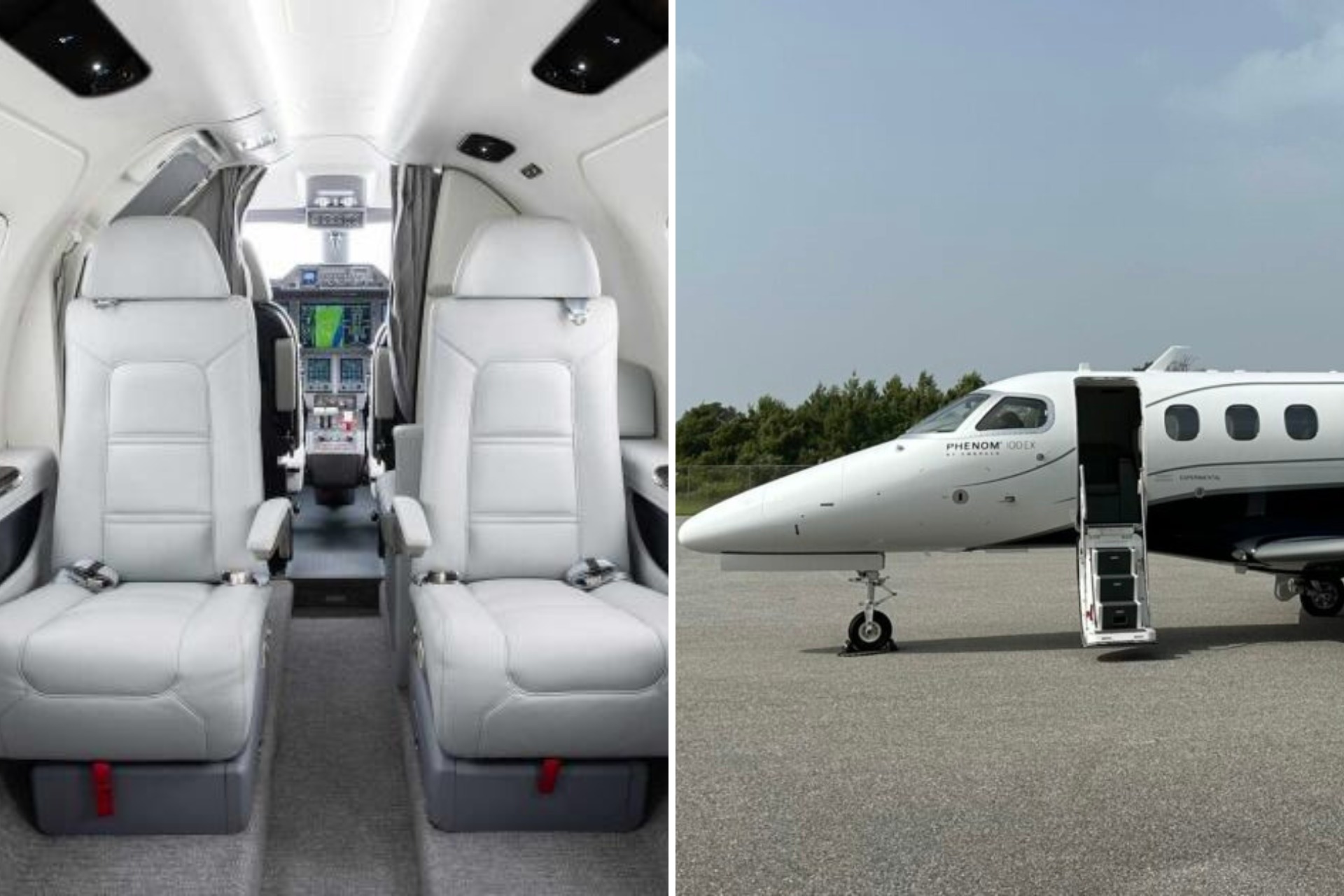 Embraer Phenom 100EX Sports Lighter Cabin, More Safety - Sentinel Aviation